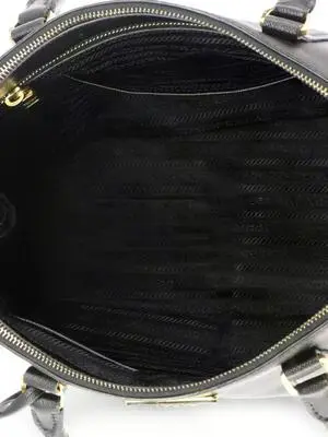 Prada Saffiano Leather Medium Tote Bag - Black