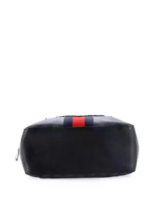 Gucci Angry Cat Web Gg Coated Canvas With Applique Medium Backpack