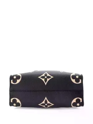 LOUIS VUITTON Onthego Giant Monogram Empreinte Pm Tote Bag - Black