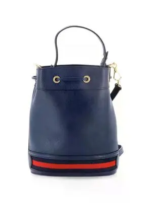 Gucci Ophidia Leather Bucket Bag - Blue