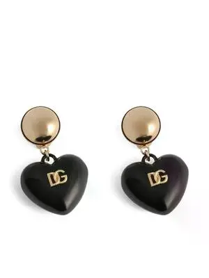 Dolce & Gabbana Heart Drop Earrings - Gold
