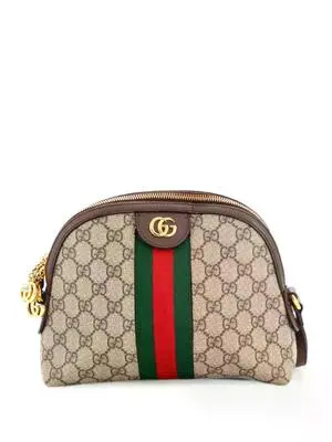 Gucci Ophidia Dome Gg Coated Canvas Small Shoulder Bag