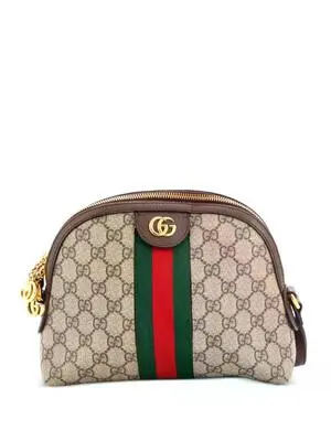 Gucci Ophidia Gg Coated Canvas Shoulder Bag - Brown