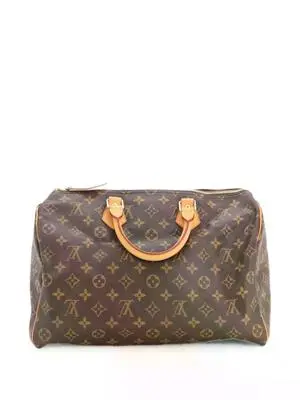 LOUIS VUITTON Speedy Handbag Monogram Canvas 35 Satchel
