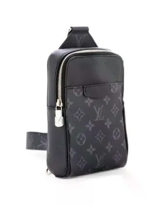 LOUIS VUITTON Monogram Taigarama Outdoor Sling Bag - Black
