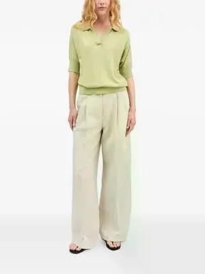 SKALL STUDIO Amethyst Merino Wool Polo Shirt