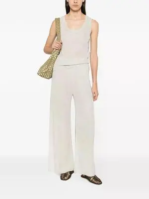 NENETTE Metallic-effect Tank Top - Neutrals