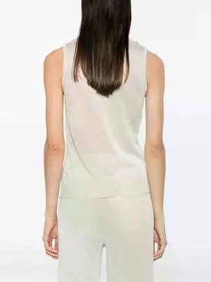 NENETTE Metallic-effect Tank Top