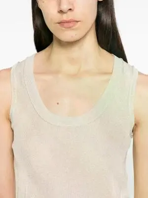 NENETTE Metallic-effect Tank Top