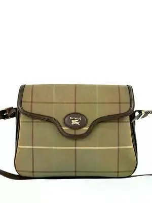 Burberry Vintage Check Canvas Crossbody Bag - Brown