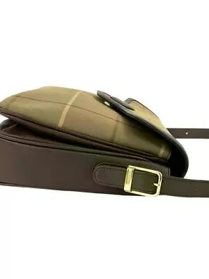 Burberry Vintage Check Canvas Crossbody Bag