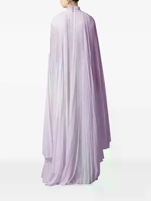 GEMY MAALOUF Pleated Cape-style Maxi Dress