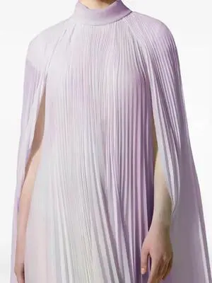 GEMY MAALOUF Pleated Cape-style Maxi Dress