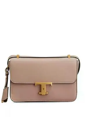 TOD'S Timeless Flap Bag In Leather Mini - Neutrals