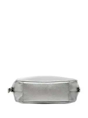 Prada Metallic Saffiano Lux Camera Crossbody Bag - Silver