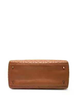 Dior 1997 Medium Lambskin Cannage Lady Satchel