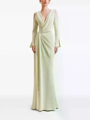 GEMY MAALOUF Draped Cut-out Maxi Dress