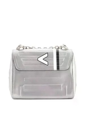 LOUIS VUITTON Limited Edition Embossed Epi Space Leather Pm Shoulder Bag - Silver