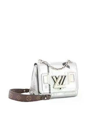 LOUIS VUITTON Limited Edition Embossed Epi Space Leather Pm Shoulder Bag - Silver