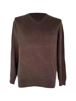 Polo Ralph Lauren V-neck Cotton Sweater - Brown