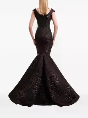 GEMY MAALOUF Embellished Mermaid Silhouette Dress