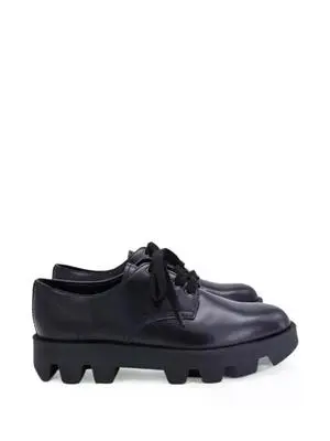Prada Rocksand Derby Shoes - Black