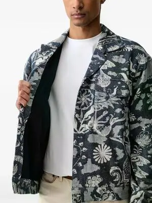 Scotch & Soda Jacquard Patterned Button-up Jacket