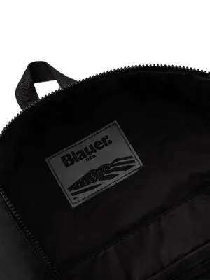 BLAUER. Logo-print Zip-pocket Backpack