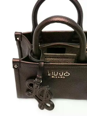 Liu Jo Logo-plaque Pebbled Tote Bag