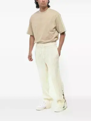 Off-White Lace-up Ribbed Trousers
