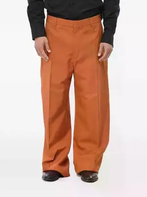 Off-White Wool Trousers - Orange