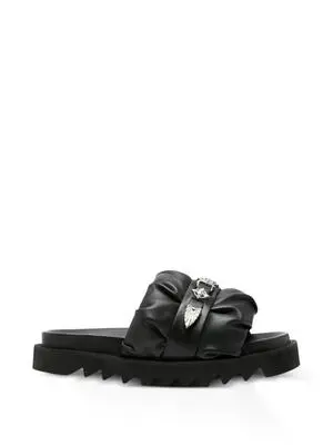 Toga Ruched Metal-embellished Sandals