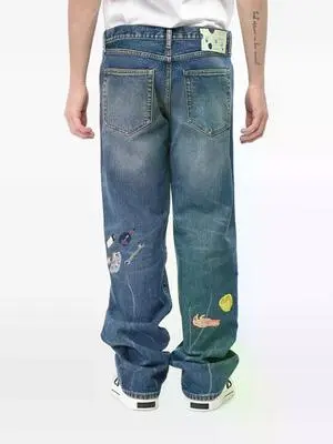 Off-White Pascal Twist Embroidered Jeans