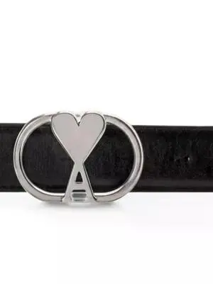 AMI Paris De Coeur Buckle Belt