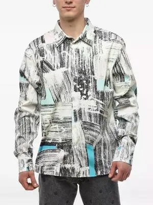 Off-White Abstract-pattern Long-sleeve Shirt - White