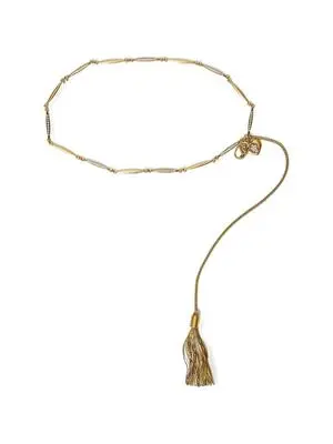 TWINSET Chain Belt With Tassel Pendant - Gold