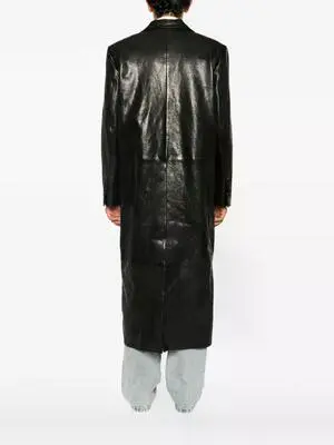 ANN DEMEULEMEESTER Buttoned Leather Coat