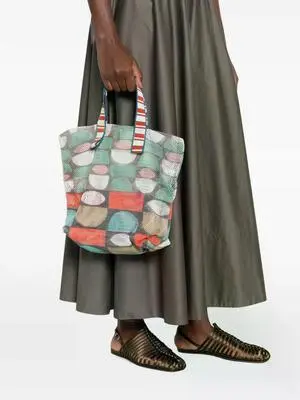 ÉPICE Geometric-print Tote Bag