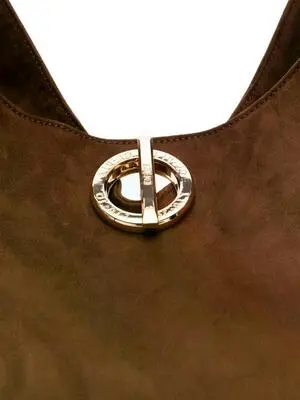 Liu Jo Logo Plaque Studded Tote Bag - Brown