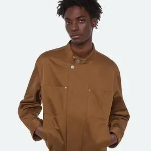 Helmut Lang Moto Trucker Jacket - Fawn
