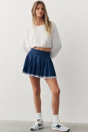 Beach Riot Analie Pleated Skirt