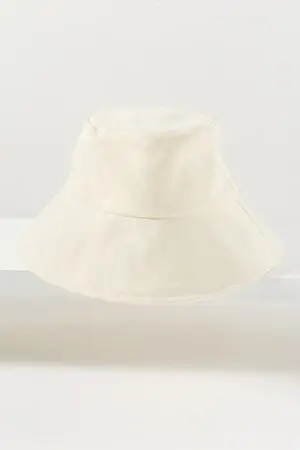 Anthropologie Classic Bucket Hat - Ivory