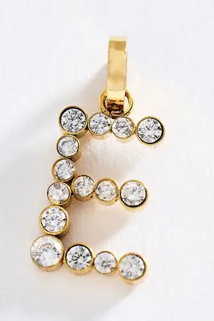 Anthropologie Bezel Pvé Crystl Itil Chrm E