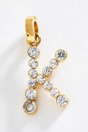 Anthropologie Bezel Pvé Crystl Itil Chrm K