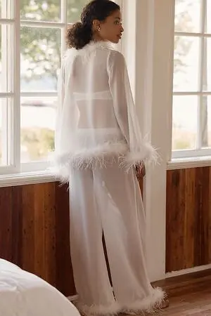 HUTCH Sheer Chiffon Feather Set