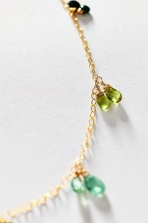 TARBAY Pensamientos Charm Necklace With Tourmaline, Kyanite, And Chrome Diopside