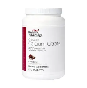 BARIATRIC ADVANTAGE Calcium Citrate Chewable 500 Mg For Bariatric Surgery Patients - No Color