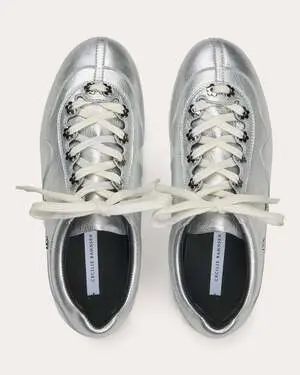 Cecilie Bahnsen Blaise Floral Stud Metallic Leather Sneaker