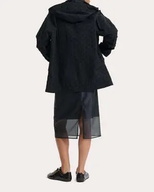 Cecilie Bahnsen Bria Embroidered Organza Midi Skirt