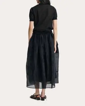Cecilie Bahnsen Matelassé Midi Skirt